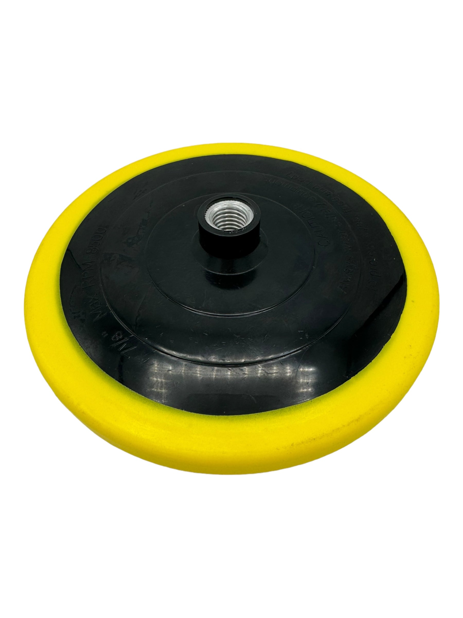 HD Yellow Velcro Backing Plate - 6" | Automotive Dealer Supplies