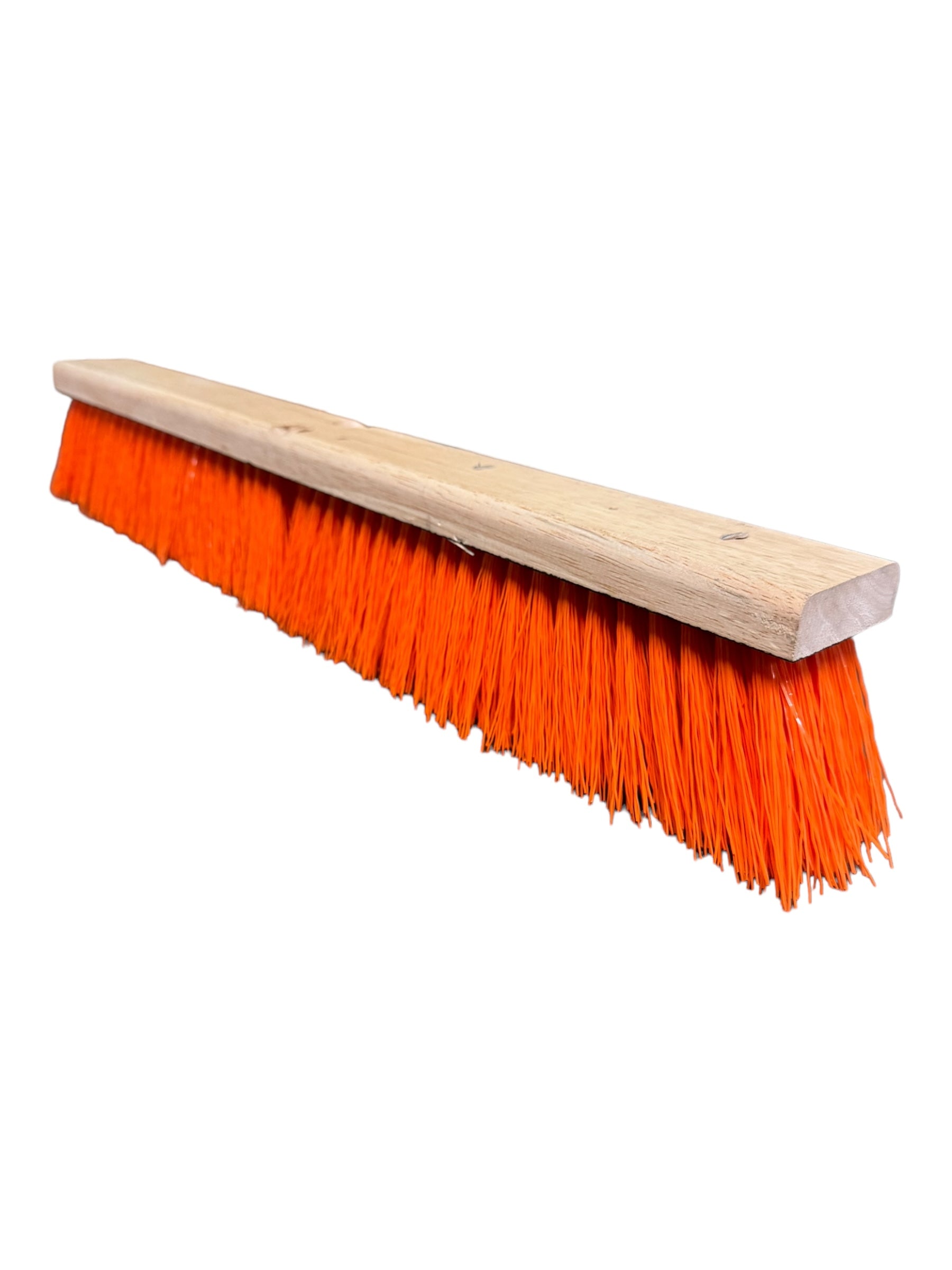 24" Stiff Orange Broom Head | Automotive Dealer Supplies