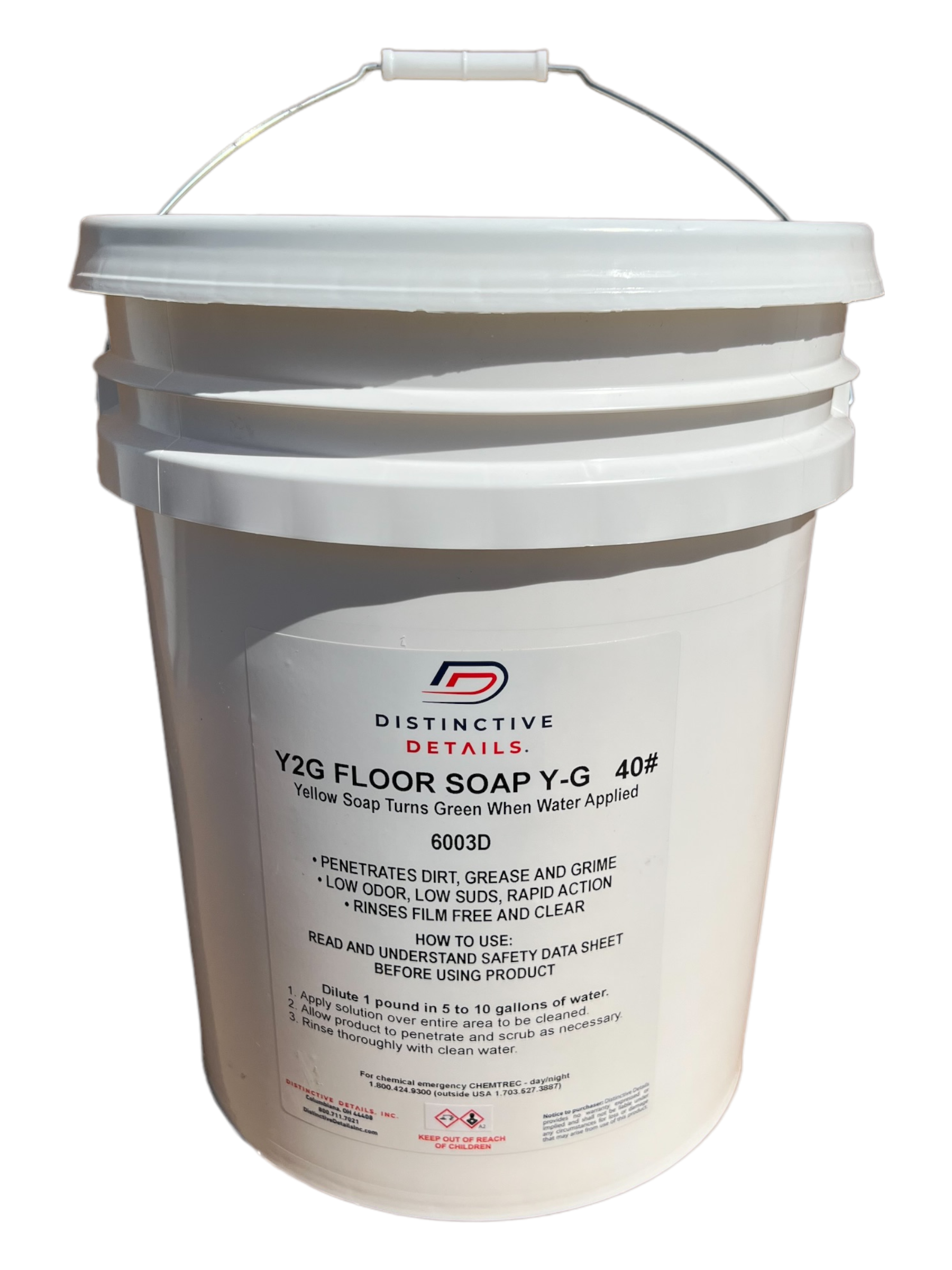 Y2G Concrete Floor Soap - 40lb | Automotive Dealer Supplies