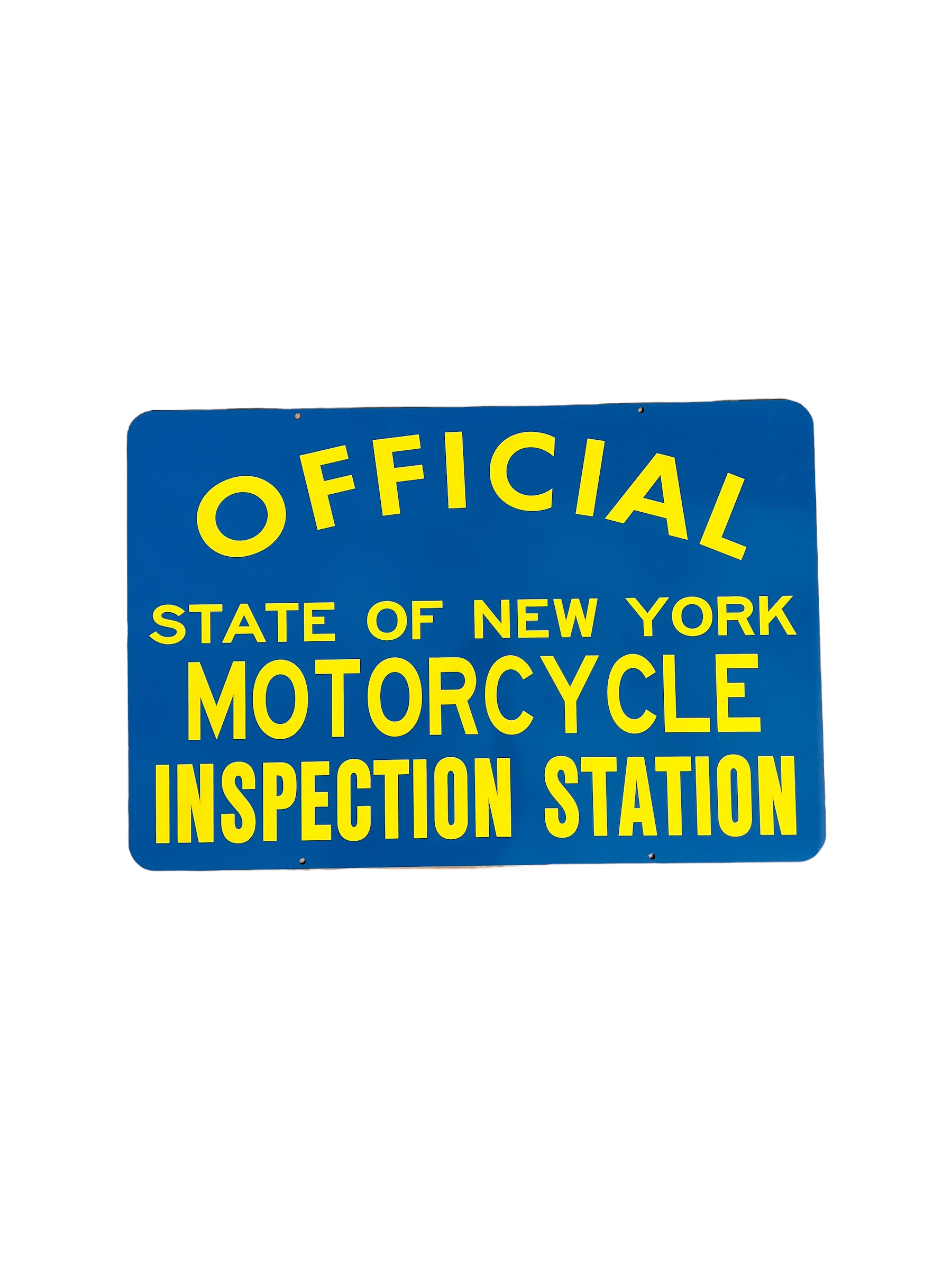 NYS Motorcycle Inspection Station Sign | Automotive Dealer Supplies